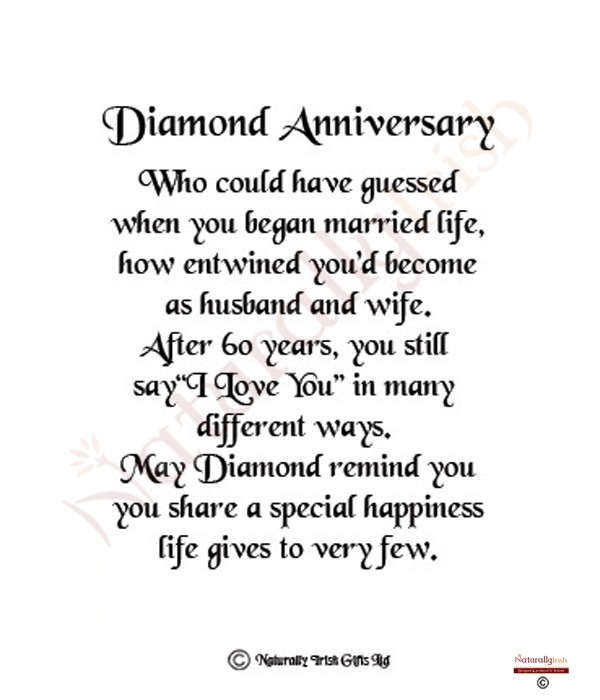 Diamond Anniversary Quotes QuotesGram