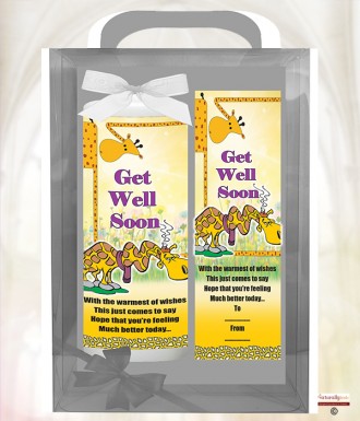 Naturally Irish - Get Well Soon - Giraffe - 6inch White Candle - 983476 ...