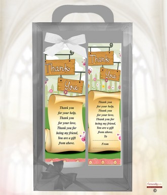 Naturally Irish - Thank you Scrolls - Butterfly on Scroll - 9inch White ...