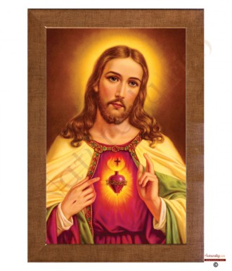Naturally Irish - Sacred Heart of Jesus Colour (004) RM Frame - 932436 ...