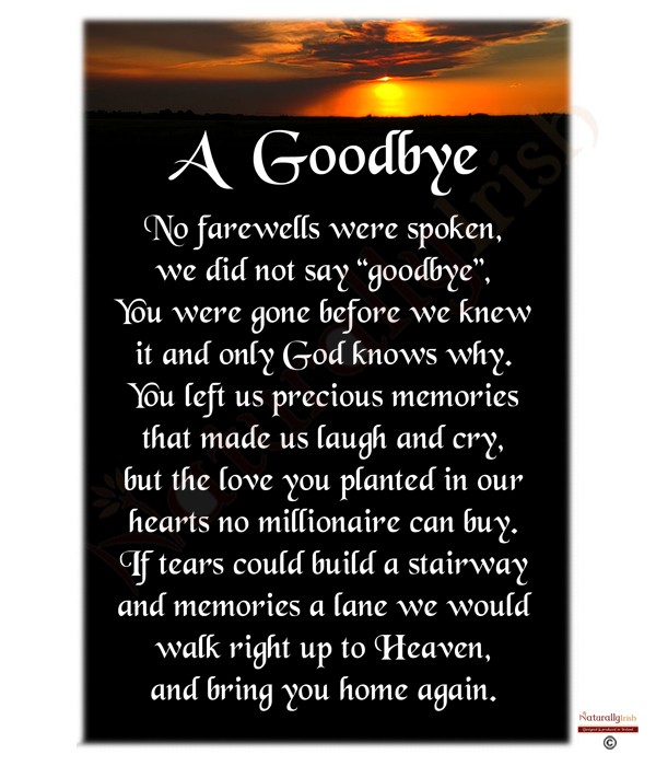 A Goodbye Memorial Candle (ivory/white) » Naturally Irish