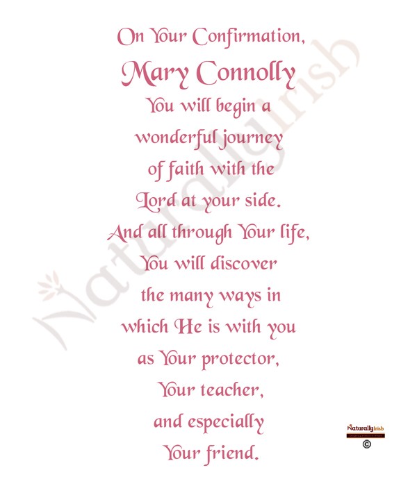 Pink Dove Confirmation Candle » Naturally Irish
