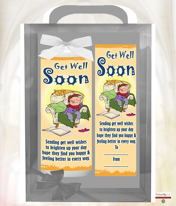 Naturally Irish - Get Well Soon - Comfortable Chair - 6inch White ...