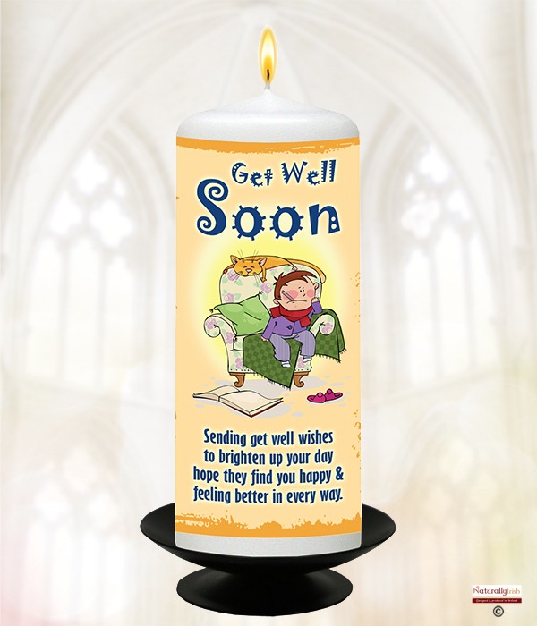 Naturally Irish - Get Well Soon - Comfortable Chair - 6inch White ...