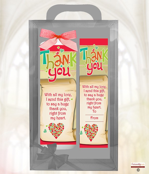 Naturally Irish - Thank you Scrolls - Heart on Scroll - 9inch White ...